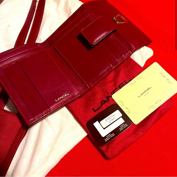 Lancel | Bags | Lancel Leather Wallet New With Dust Bag | Poshmark